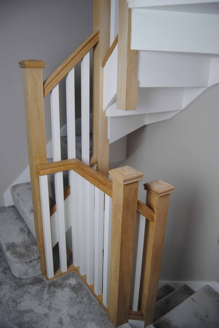 Wooden Stair Spindle | New Wood Staircase Design | Thomas Ferns Bespoke ...
